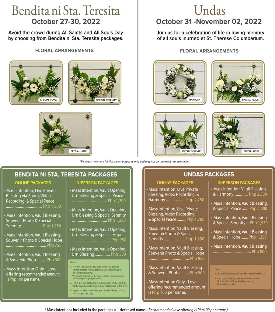 Bendita & Undas 2022 - St. Thérèse Columbarium